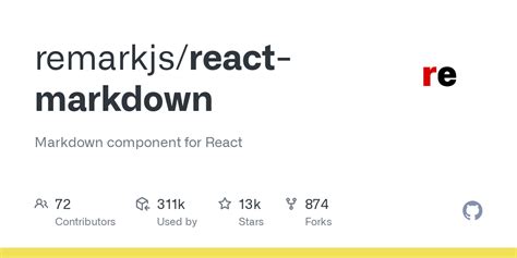 Github Remarkjsreact Markdown Markdown Component For React