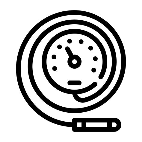 Manometric Thermometer Line Icon Vector Illustration Black 7988064