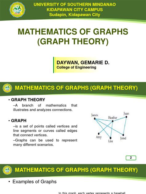 Ge 4 Topic 5 Mathematics Of Graphs Graph Theory Pdf Vertex
