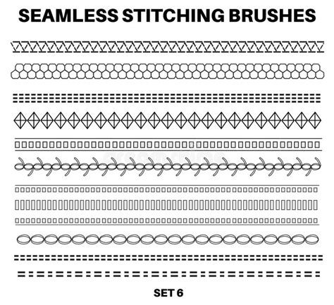 Sewing Stitches Vector