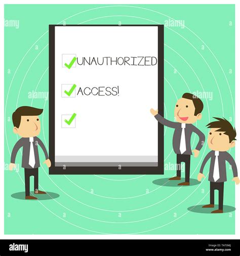 Conceptual Hand Writing Showing Unauthorized Access Concept Meaning