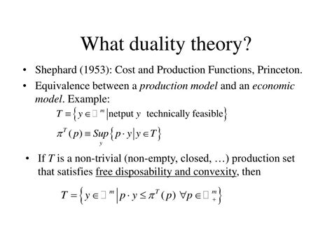 Ppt Duality Theory Of Non Convex Technologies Powerpoint Presentation Id1018430