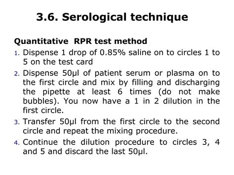 Syphilis Serology Serological Test For Medical Laboratoryppt