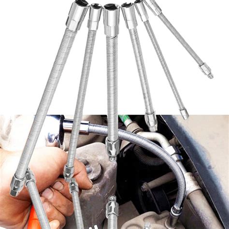 Flexible Socket Extension Cable Flex Bar 1 4 3 8 1 2 Ratchet Light Tool