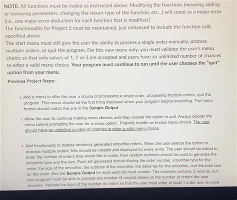 Solved You Have Been Hired By A Local Smoothie Shop To Write