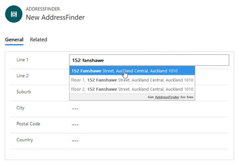 Addressfinder Widget Pcf Gallery