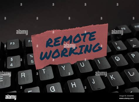 Inspiration Showing Sign Remote Working Business Concept Style That Allows Professionals To