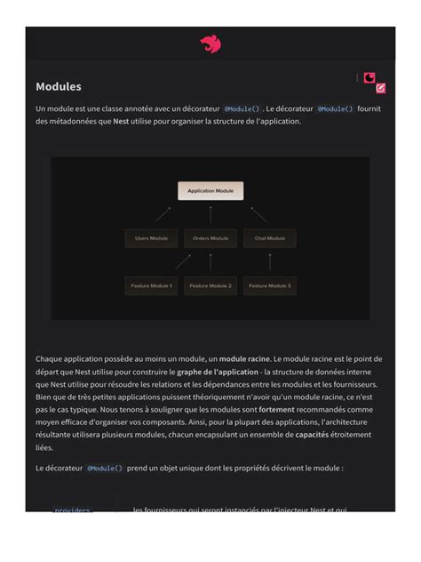 Modules Nestjs Un Framework Node Js Progressif Pdf