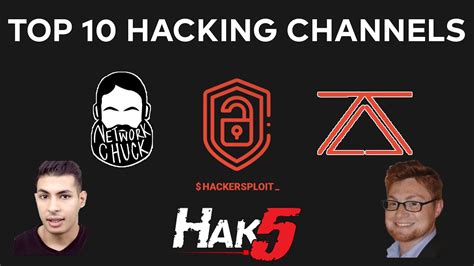 TOP 10 HACKING CHANNELS ON YOUTUBE TO LEARN HACKING YouTube