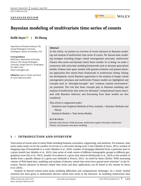 pdf bayesian modeling of multivariate time series of counts