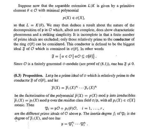 Ntnumber Theory Generalizing Dedekinds Factorization Theorem