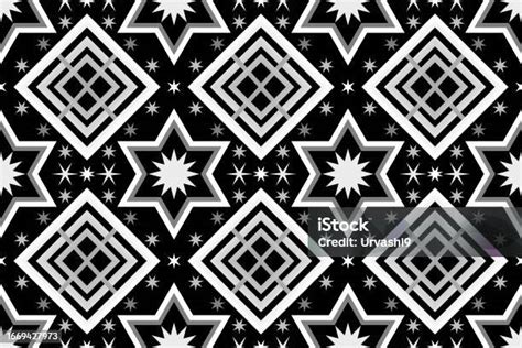 벽지 배경 직물 커튼 카펫 의류 및 포장을 위한 흑백 기하학적 민족 패턴 디자인 0명에 대한 스톡 벡터 아트 및 기타 이미지 0명 공예 귀여운 Istock