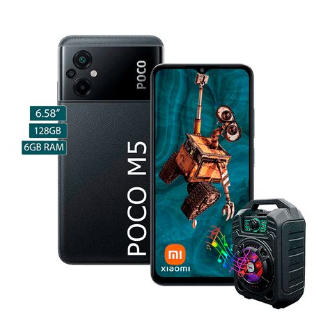 Smartphone Xiaomi Poco M5 128GB 6GB Negro más Bocina | Walmart en línea