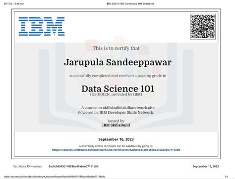 Sandeeppawar Jarupula On Linkedin Successful Completion Of Course Data Science 101 From Ibm 👏