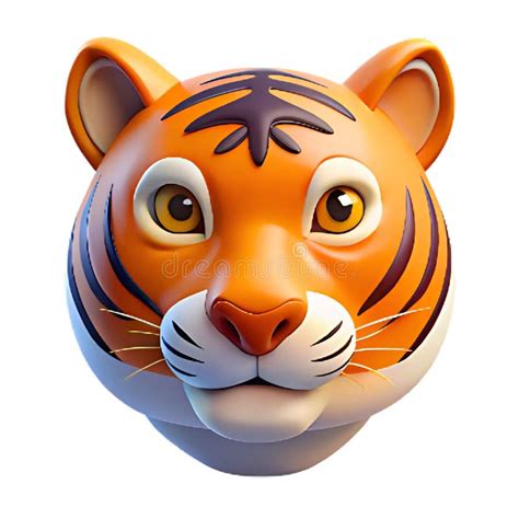 Tiger Face Cartoon Clipart
