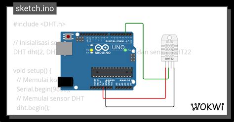 Sensor Suhu Tampilan Monitor Wokwi Esp32 Stm32 Arduino Simulator