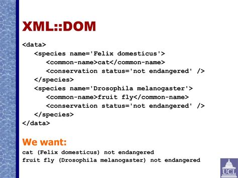 Ppt Perl Xml Dom Reading And Writing Xml From Perl Powerpoint Presentation Id