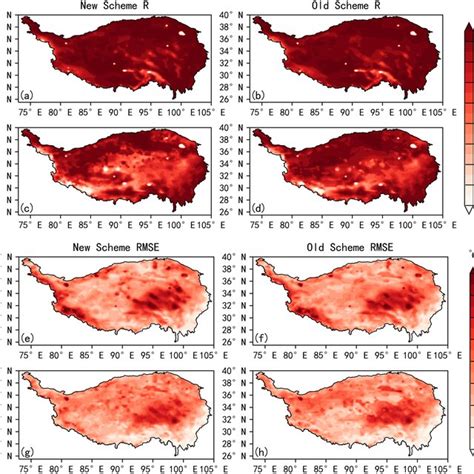 Spatial Distributions Of The Correlation Coefficients And Root Mean
