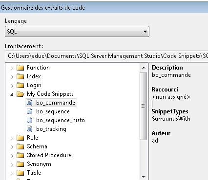 Sql Can T Find My Snippets In Ctrl K X In Ssms Stack Overflow