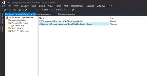 How To Build Wpf Project With Setup File Installer Project