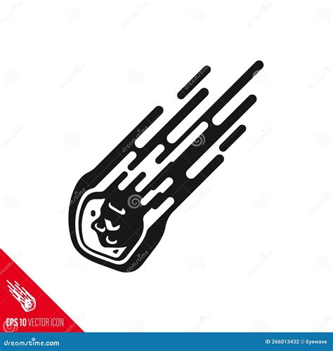 Asteroid Vector Glyph Icon Stock Vector Illustration Of Icon 266013432