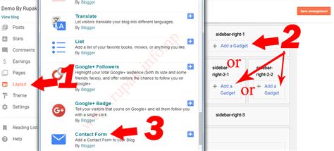 How To Add Contact Form Widget On Blogger Rupak S Blog An Informative Blog Latest Updates