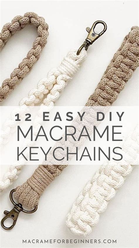 12 easy macrame keychain tutorials by soulful notions macrame for beginners macrame patterns