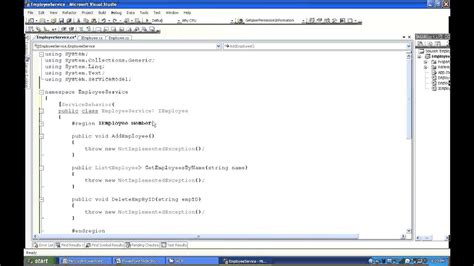 How To Create A Simple Wcf Service Youtube