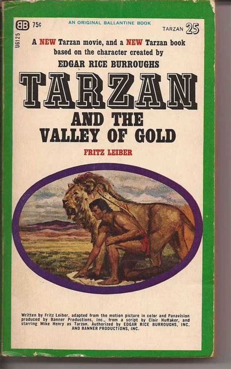 Tarzan And The Valley Of Gold Motion Picture Adaptation Novel Fritz