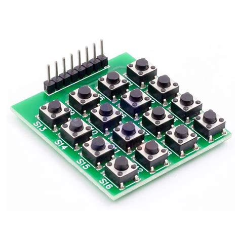 4x4 Matrix 16 Keypad Keyboard Module Board 16 Button Mcu For Arduino