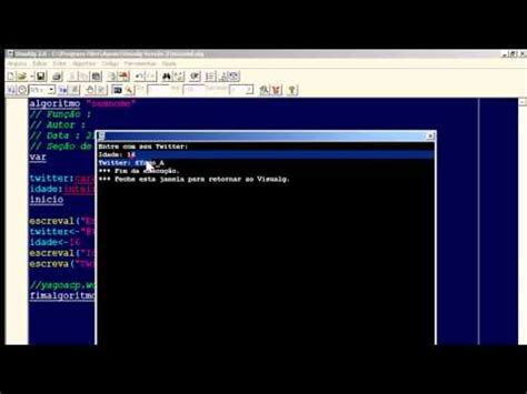 Lógica da programação Algoritmo Yago A