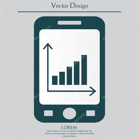 Growing Graph Icon Stock Vector By PPVector