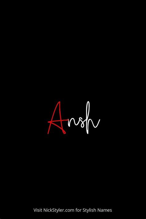 6 Ansh Name Style λɳꜱɧ คภรђ ᏘᏁᎦh Ansh