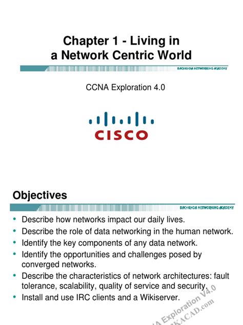 Chapter 1 Living In A Network Centric World Ccna Exploration 4 0 Pdf Quality Of Service