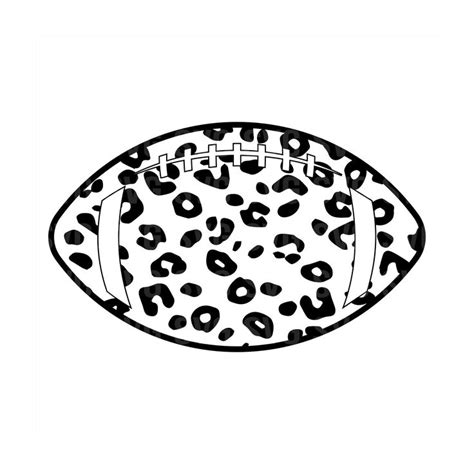 Leopard Football Svg Football Svg Custom Football Sublimation