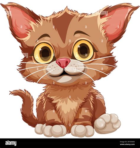 Cute Cat Cartoon Character Illustration Stock Vector Image And Art Alamy