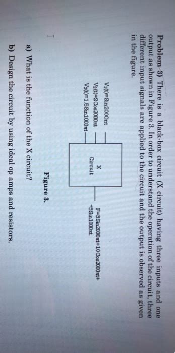Solved Problem 3 There Is A Black Box Circuit X Circuit Chegg Com