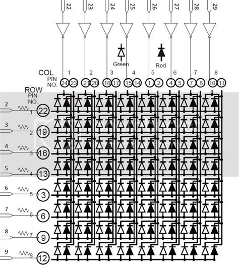 Common Anode 8x8 Led Array Leds And Multiplexing Arduino Forum