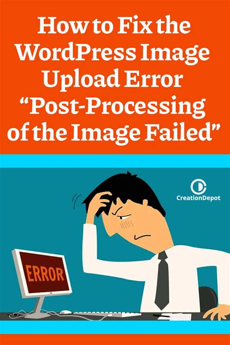 A Man Sitting In Front Of A Computer With The Text How To Fix The Wordpress Image Upload Error