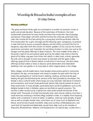 Sex Temples Of Khajuraho PDF