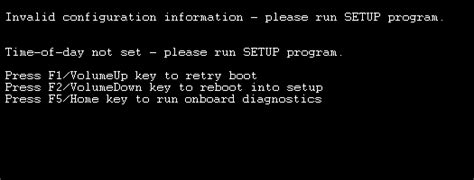 invalid configuration information error at power on self test dell us