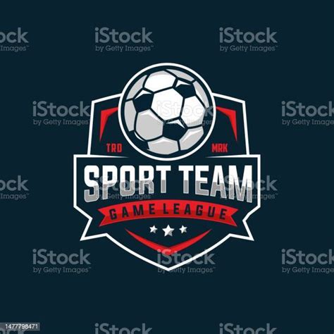 축구 배지 벡터 템플릿입니다 배지 엠블럼 디자인 스타일의 축구 그래픽 삽화 Championship에 대한 스톡 벡터 아트 및 기타 이미지 Championship 경기