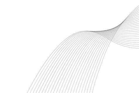 Abstract Line Wave Element White Background Wave Line Element 13374175