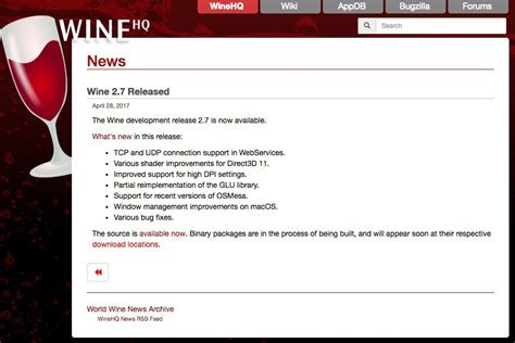 wine 2 7開発版がリリース hidpiサポートが改善するなど ソフトアンテナ