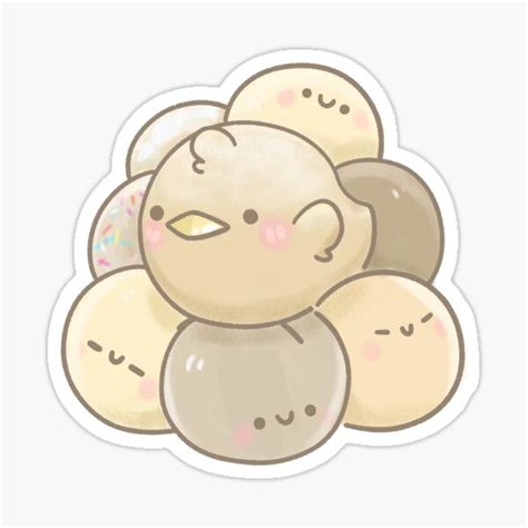 Bird Timbit Disguise Sticker For Sale By Chocopeanuts Redbubble