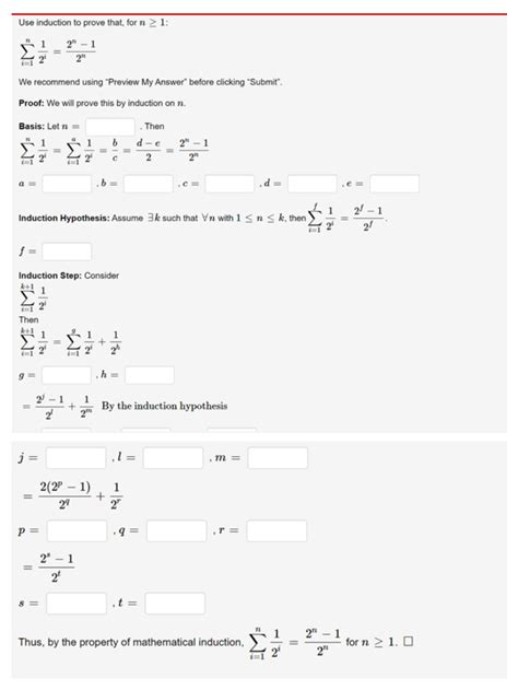 Solved Use Induction To Prove That For N1 Chegg Com