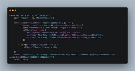 Javascript Problem When Clicking A Button To Fetch Weather Data From Outside Api Stack Overflow