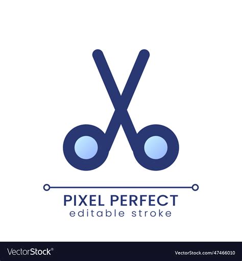 Cut Pixel Perfect Gradient Fill Ui Icon Royalty Free Vector