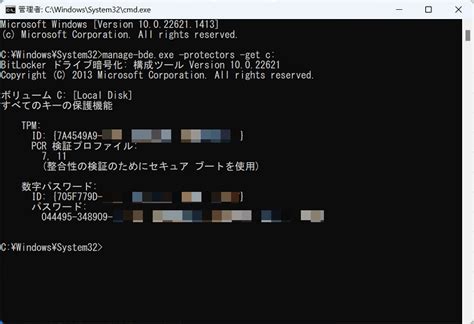 【windows 10 11】bitlocker回復キーを確認・保存する方法 デバイス暗号化を設定している場合は絶対に保存を