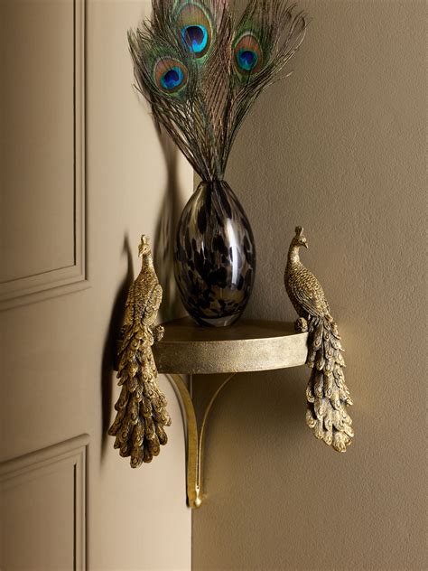 Buy Gold Peacock Corner Shelf From The Next Uk Online Shop